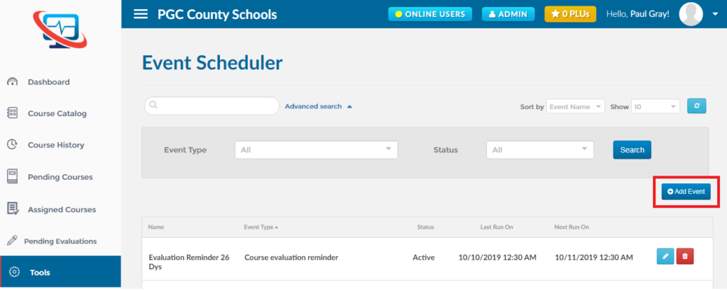 How can I add a new event? - Ascriptica